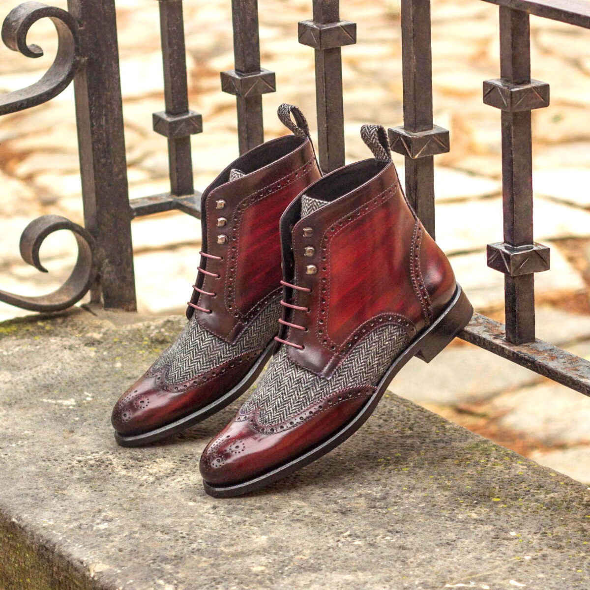 Hand Made Patina Military Brogue Woman Shoe | Coveti