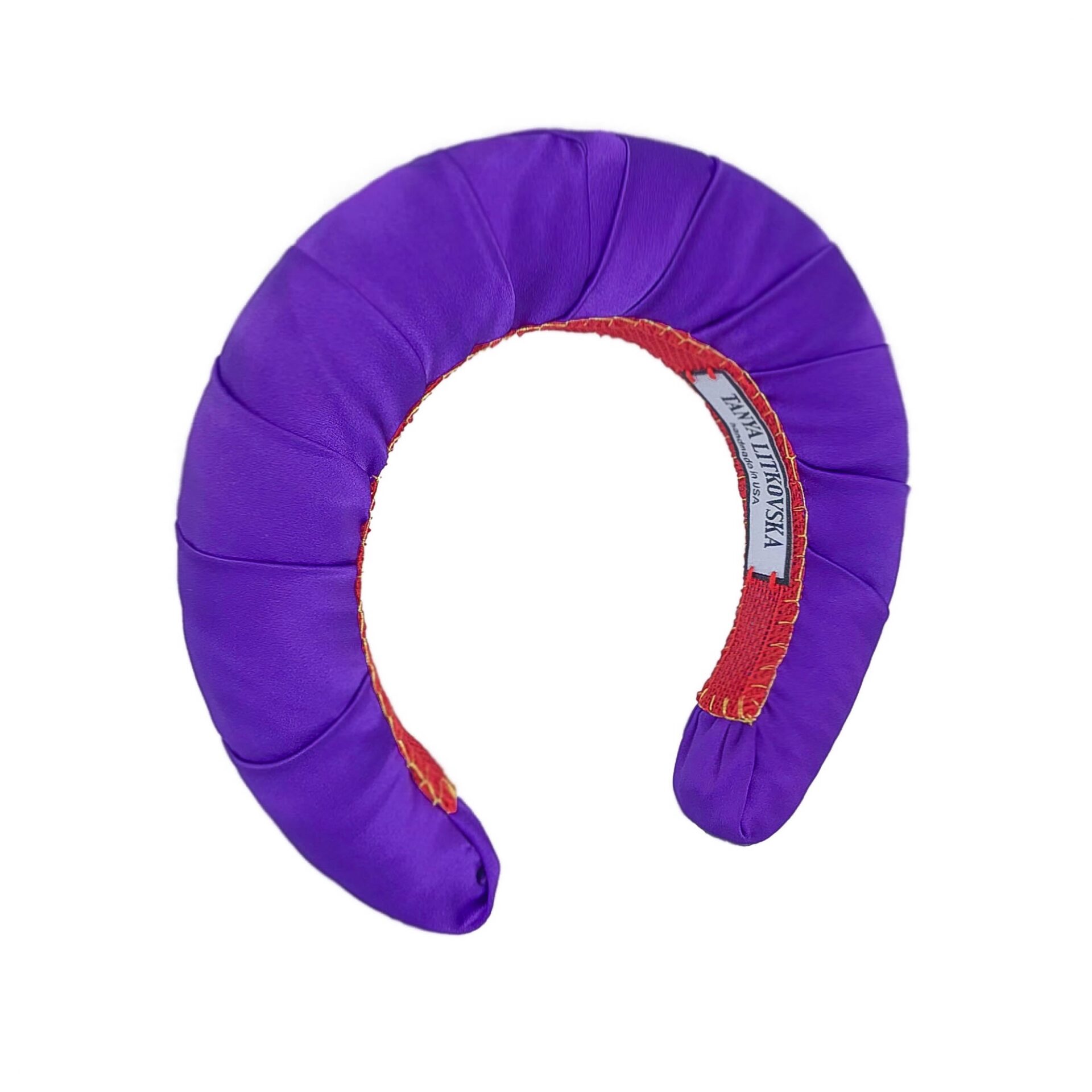 Tanya Litkovska women's silk figs violet headband | Coveti