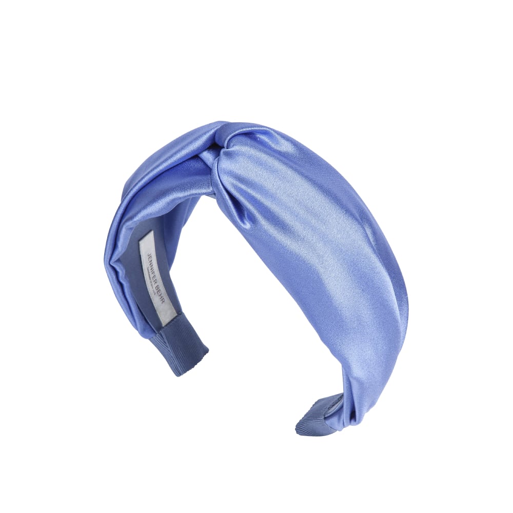 Twist in silk satin cloud headband | Coveti