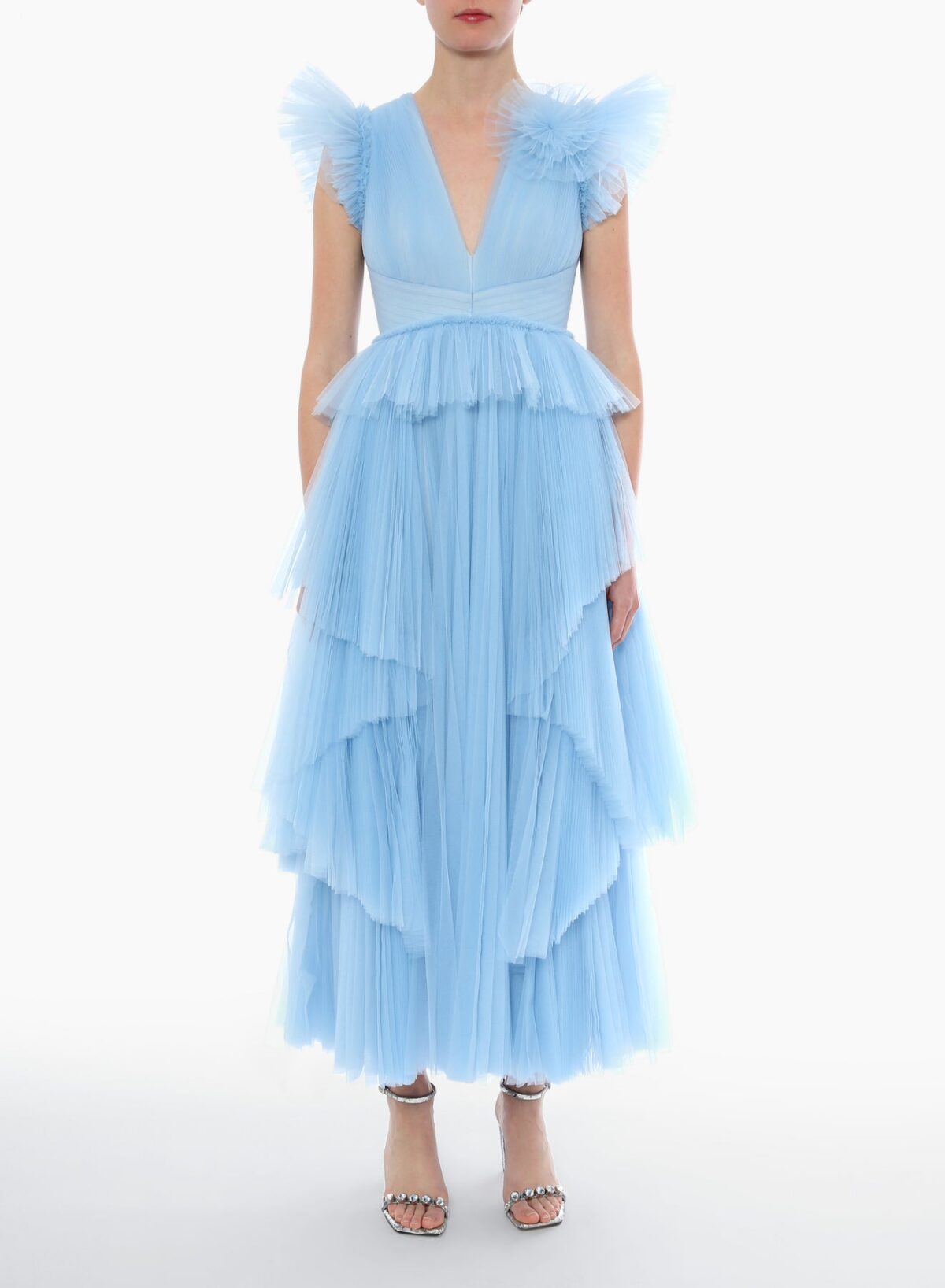 Pascale dress powder blue tulle | Coveti