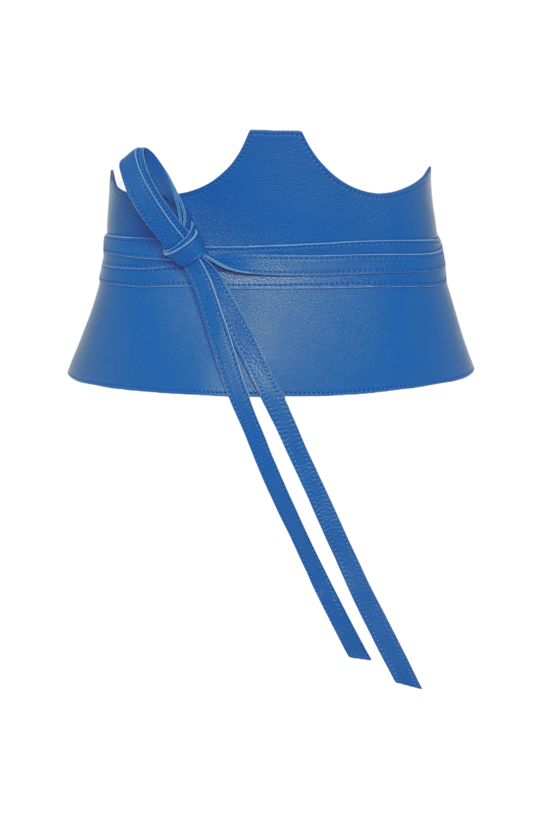 Cut Out Electric Blue Corset Belt | Coveti